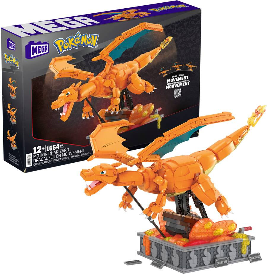 MEGA BLOCKS POKEMON MOTION CHARIZARD – Funtime Toys and Gifts