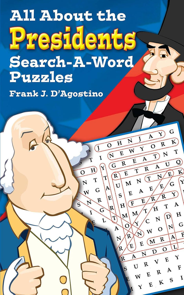 All About the Presidents Search-a-Word Puzzles – Funtime Toys and Gifts