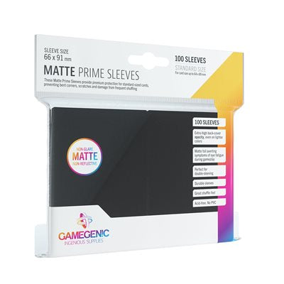 Gamegenic MATTE Prime Sleeves: Black – Funtime Toys and Gifts