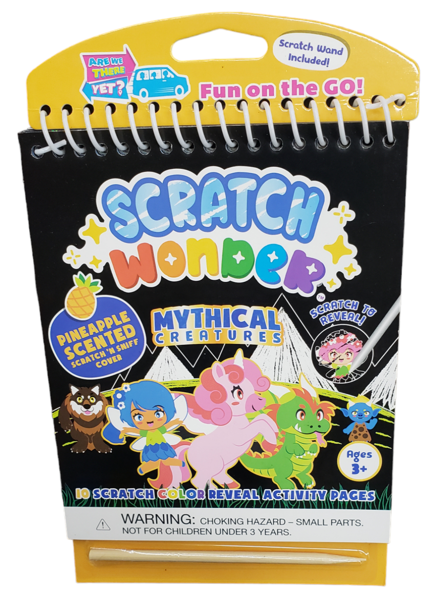 Scratch Wonder Mythical Creatures Activity Book – Funtime Toys and Gifts