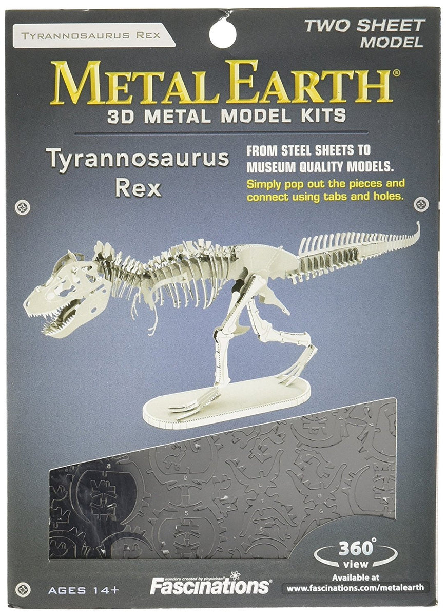 Metal Earth Tyrannosaurus Rex Skeleton 3D Metal Model Kit ...